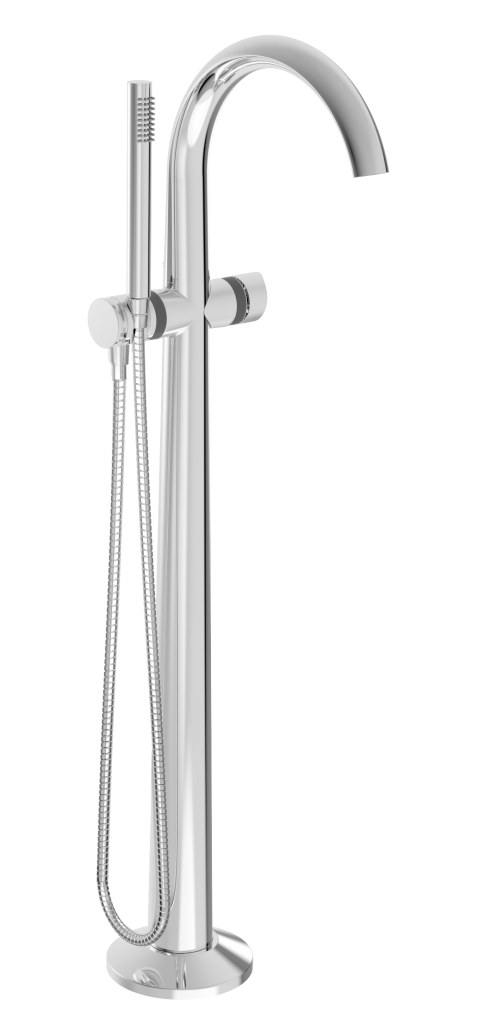 Floor mounted bath tap with hand shower - BARIL Design