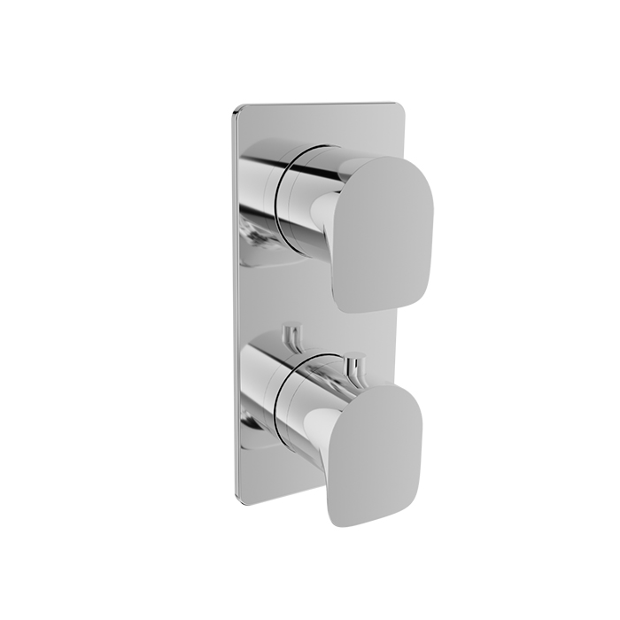 Complete thermostatic pressure balanced shower valve with 1-way ...